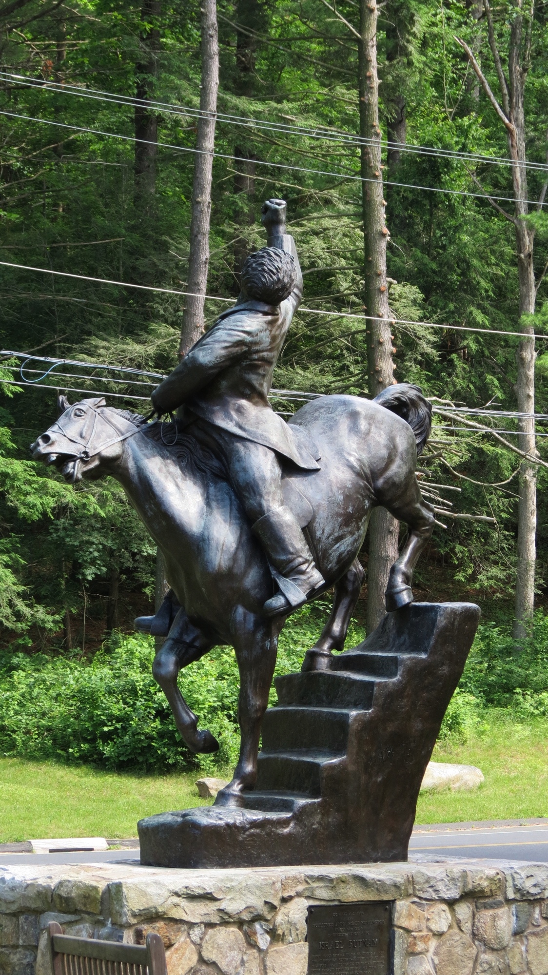 Equestrian statue of Israel Putnam in CT Redding US