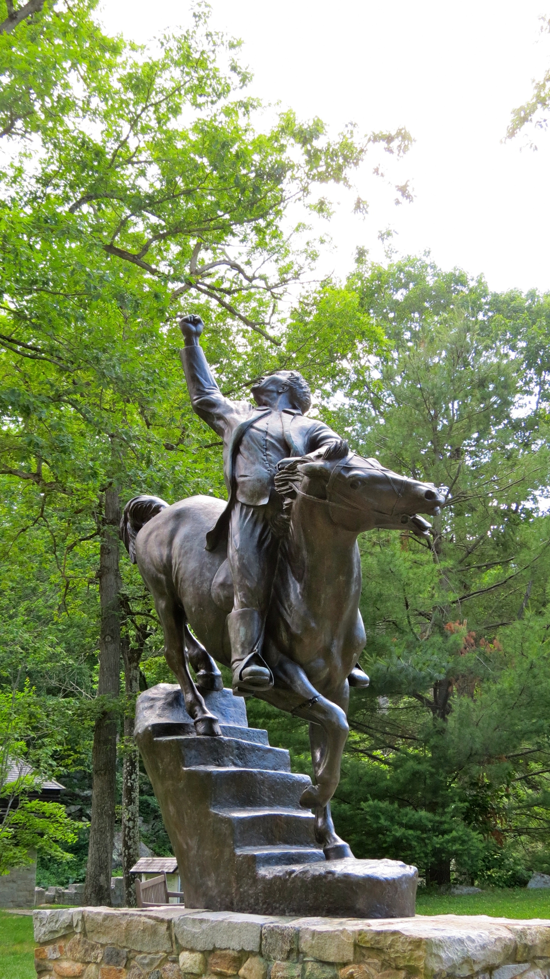 Equestrian statue of Israel Putnam in CT Redding US