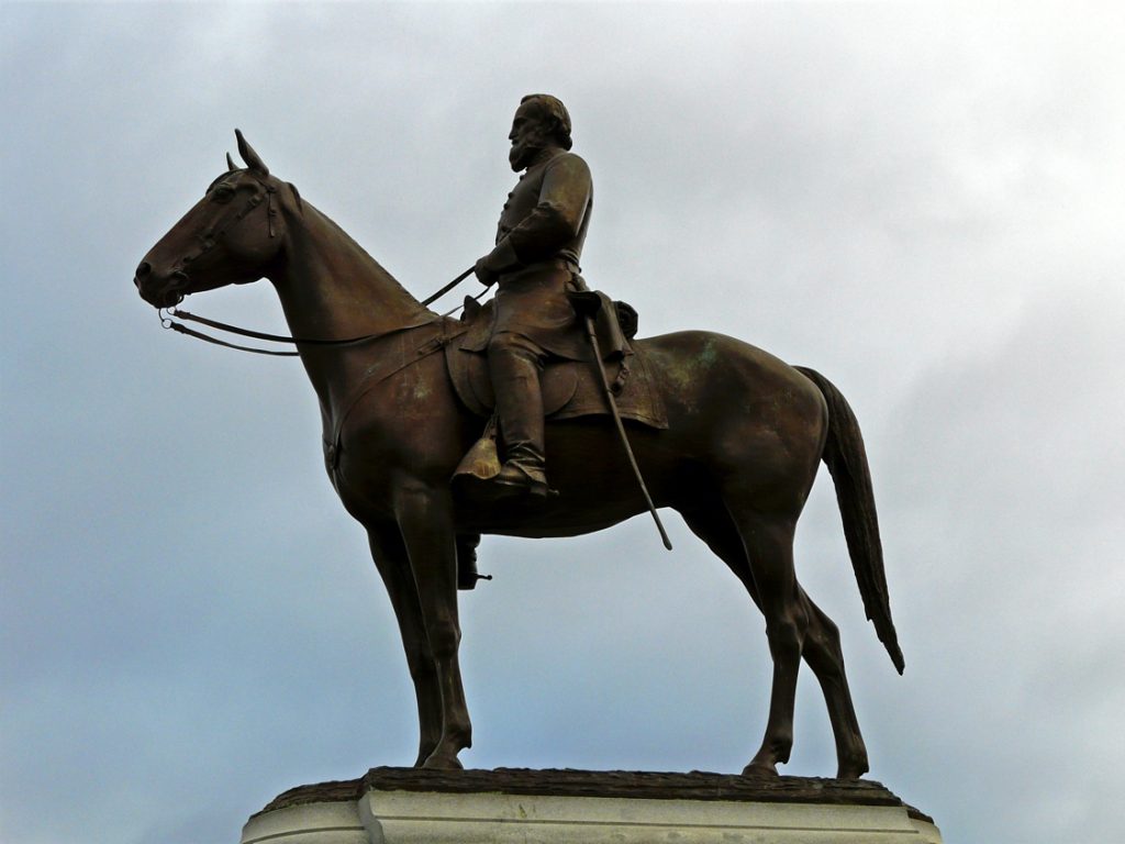 Equestrian statue of Thomas Jonathan Jackson in VA Richmond US