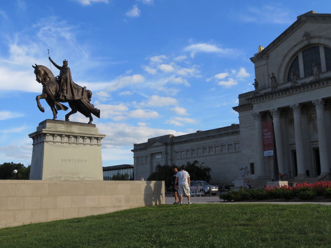 Equestrian statue of Louis IX in MO Saint Louis US
