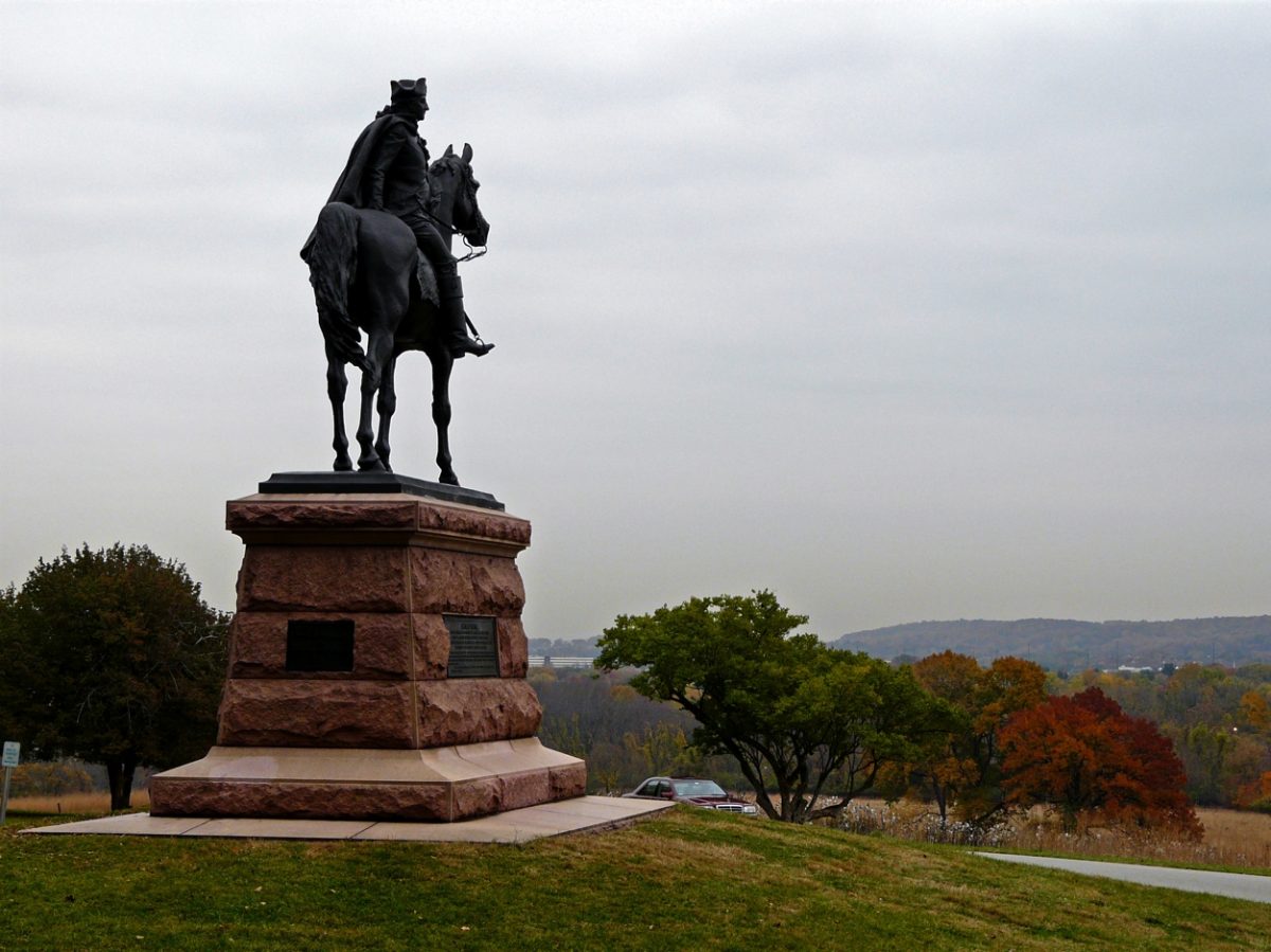 Equestrian statue of Anthony Wayne in PA Valley Forge US