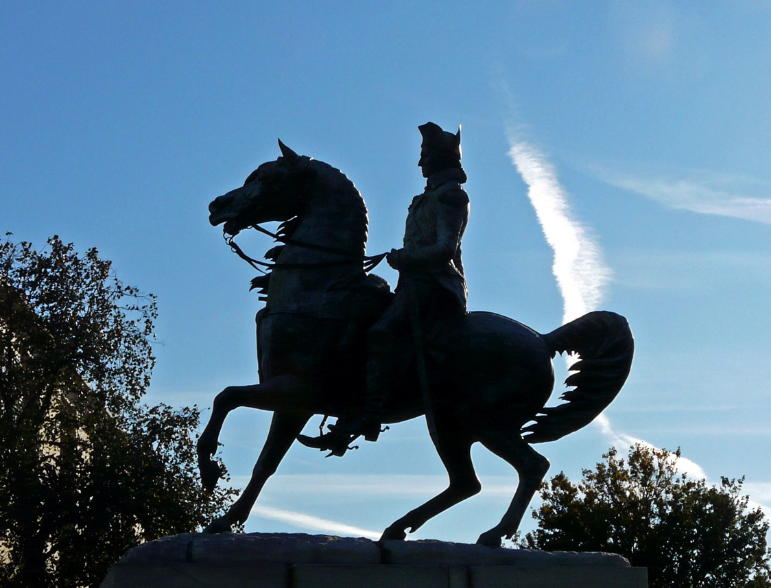 Equestrian statue of George Washington in Washington D.C. US