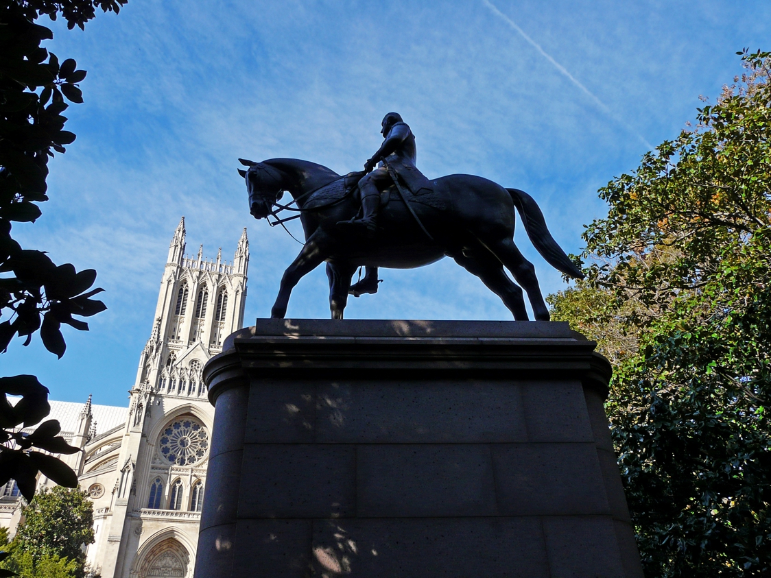 Equestrian statue of George Washington in Washington D.C. US