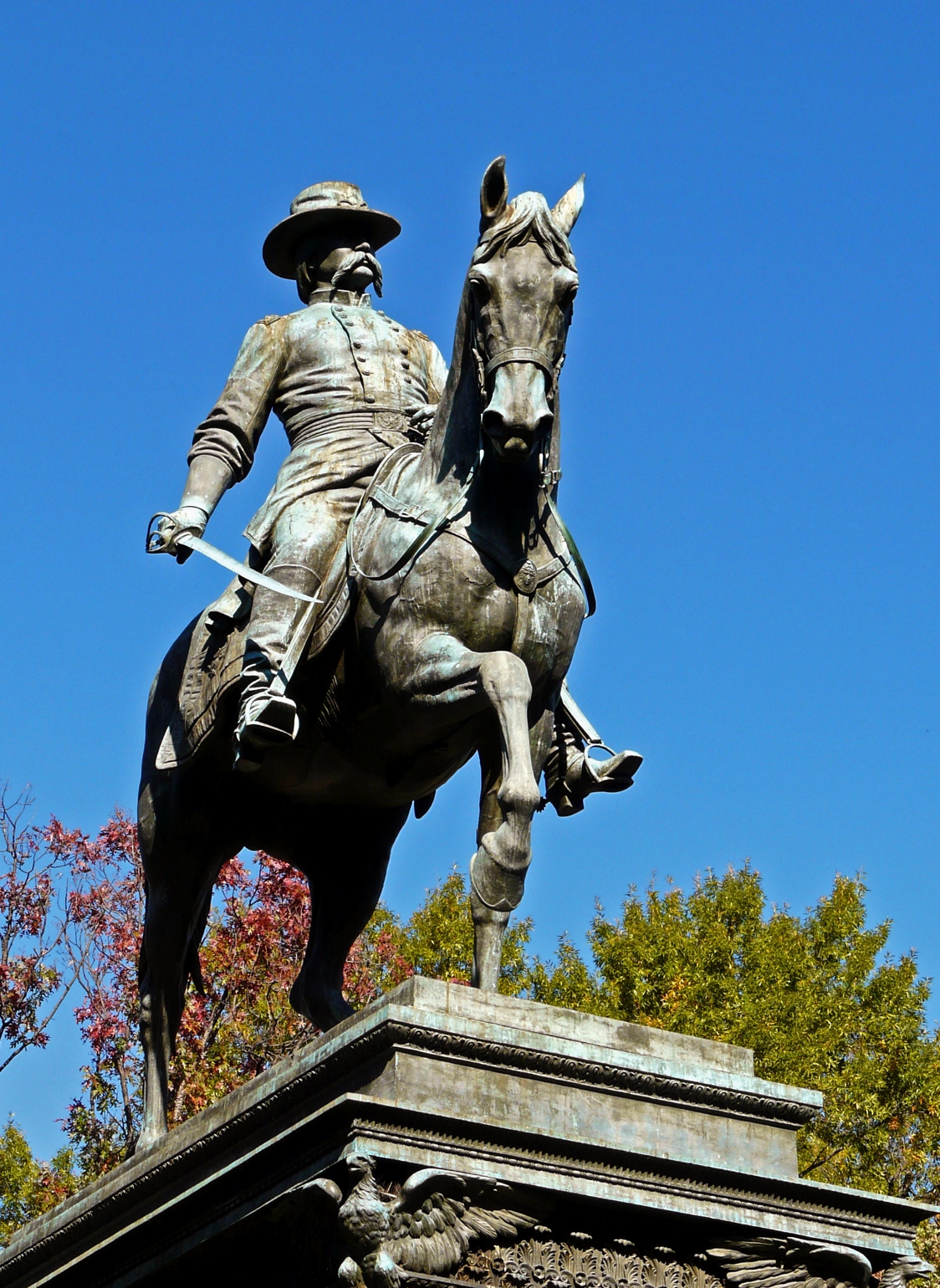 Equestrian statue of John Logan in Washington D.C. US