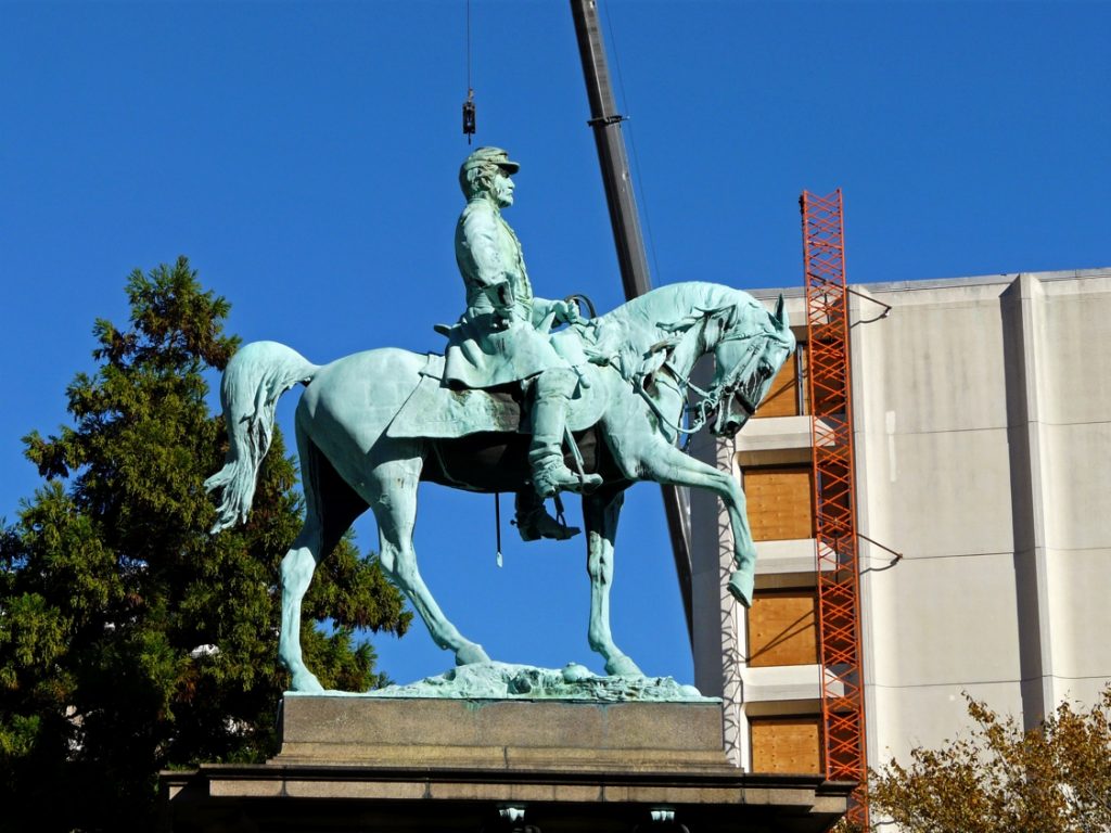 Equestrian statue of George Brinton McClellan in Washington D.C. US