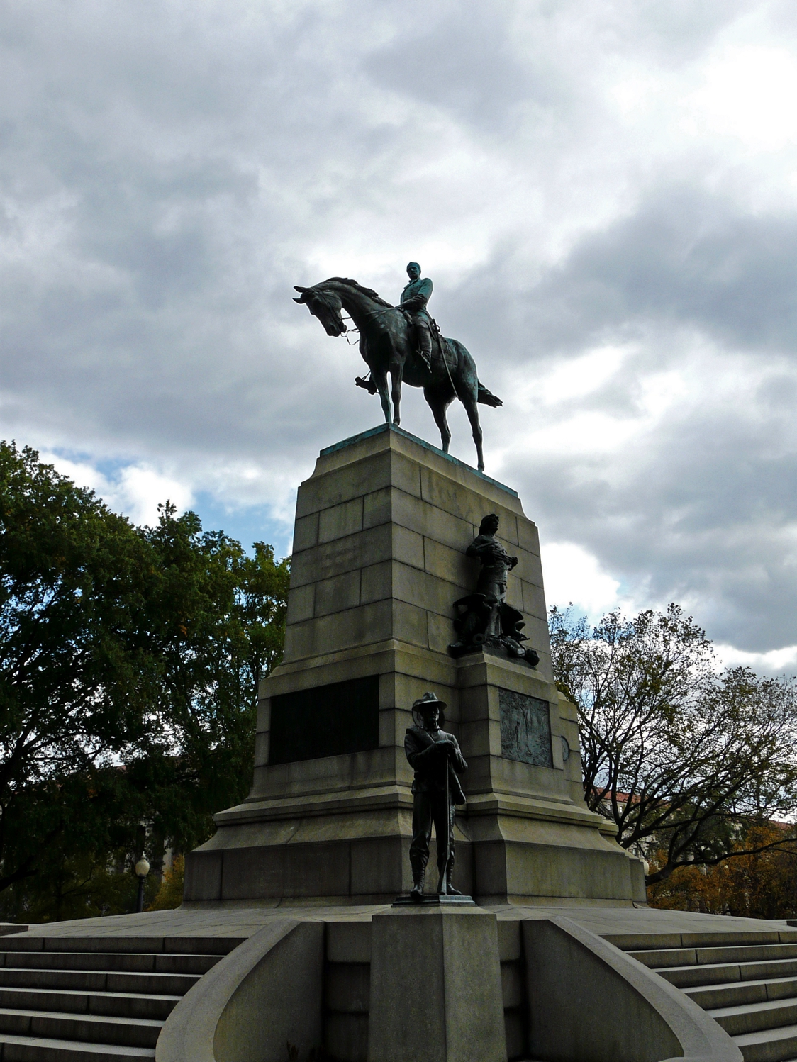 Equestrian statue of William Tecumseh Sherman in Washington D.C. US