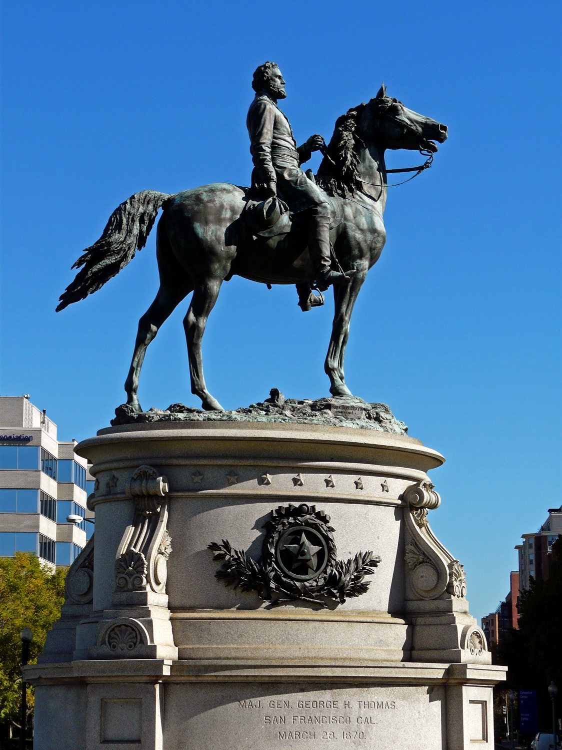 Equestrian statue of George H. Thomas in Washington D.C. US
