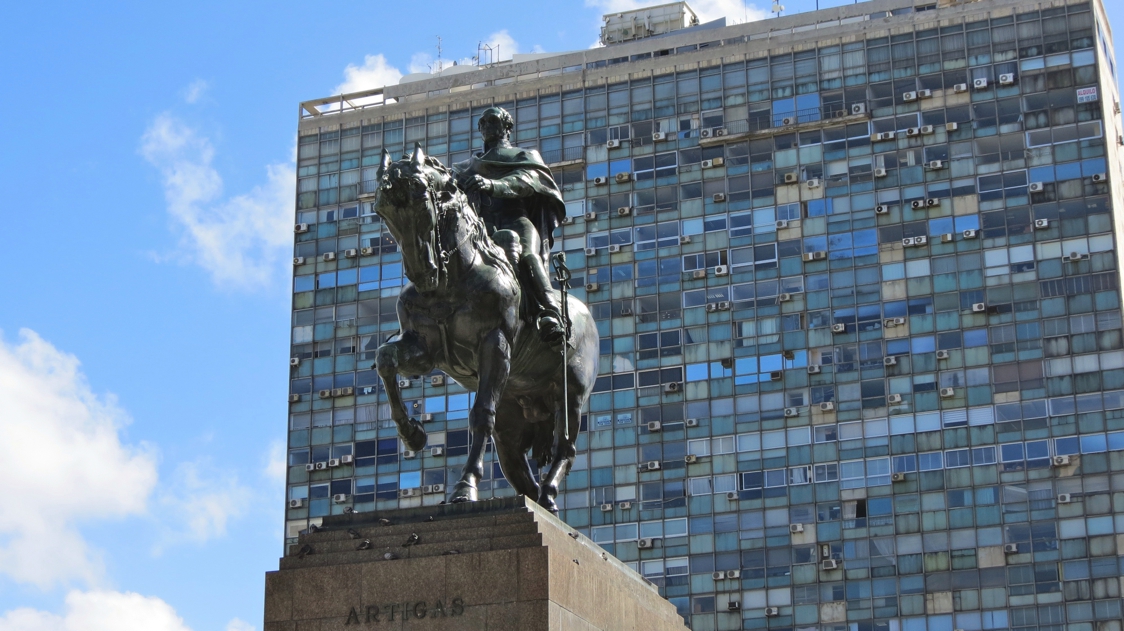 Equestrian statue of José Gervasio Artigas in Montevideo Uruguay