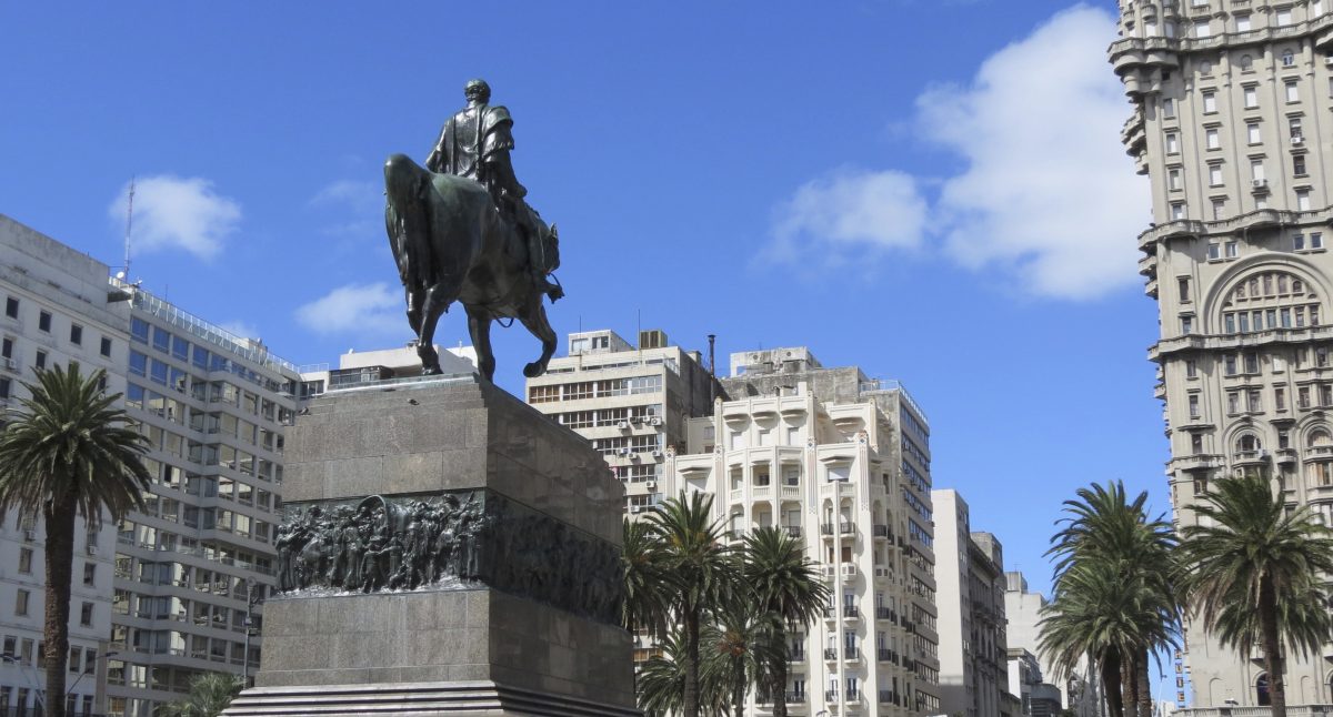 Equestrian statue of José Gervasio Artigas in Montevideo Uruguay