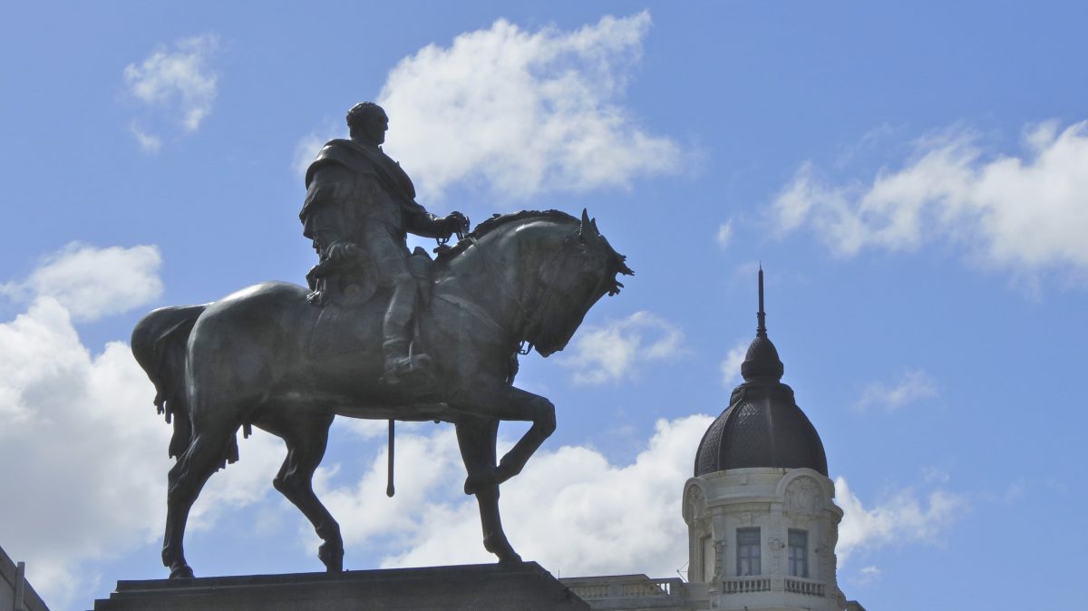 Equestrian statue of José Gervasio Artigas in Montevideo Uruguay