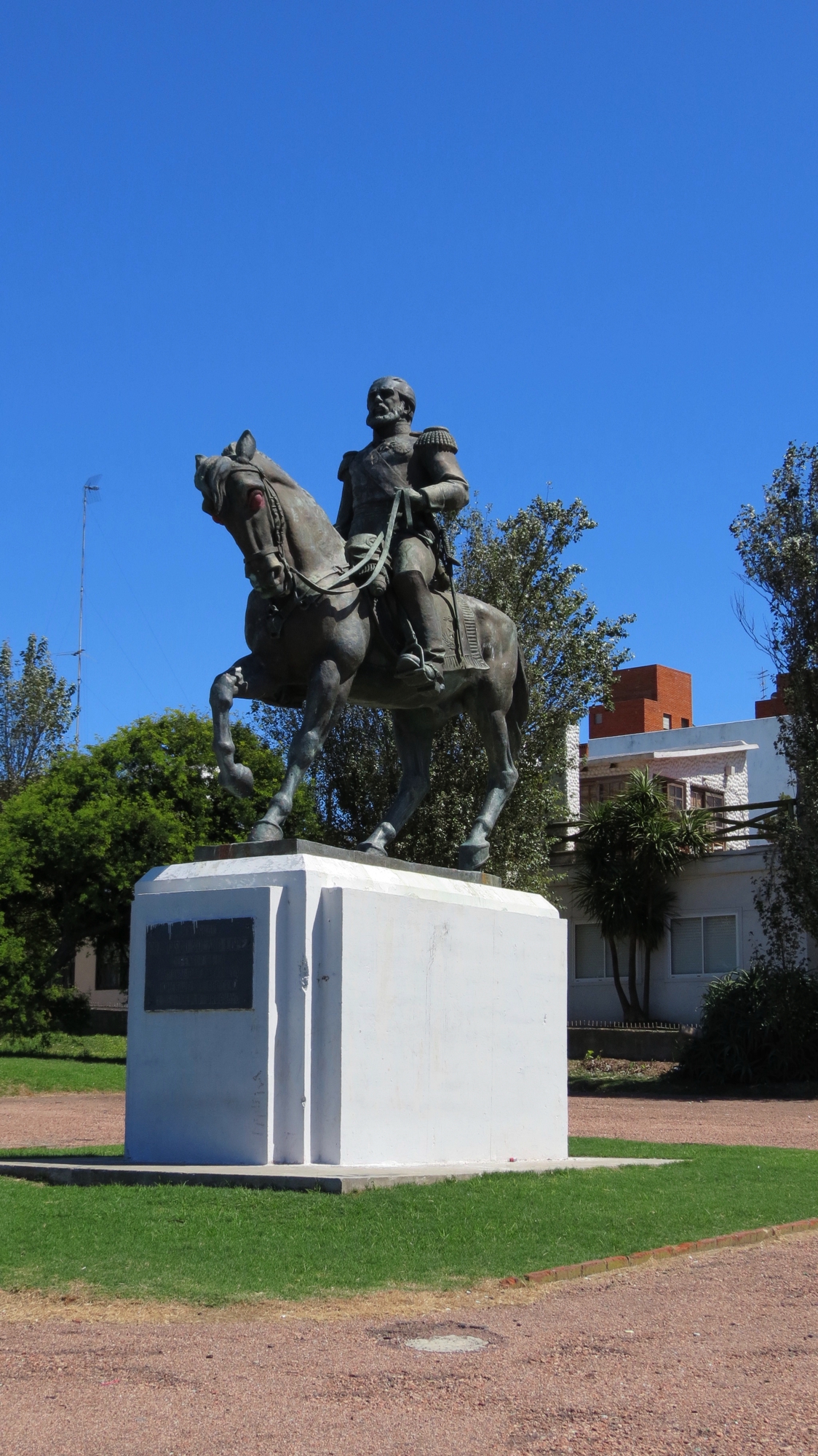 Equestrian statue of Francisco Solano Lopez in Montevideo Uruguay