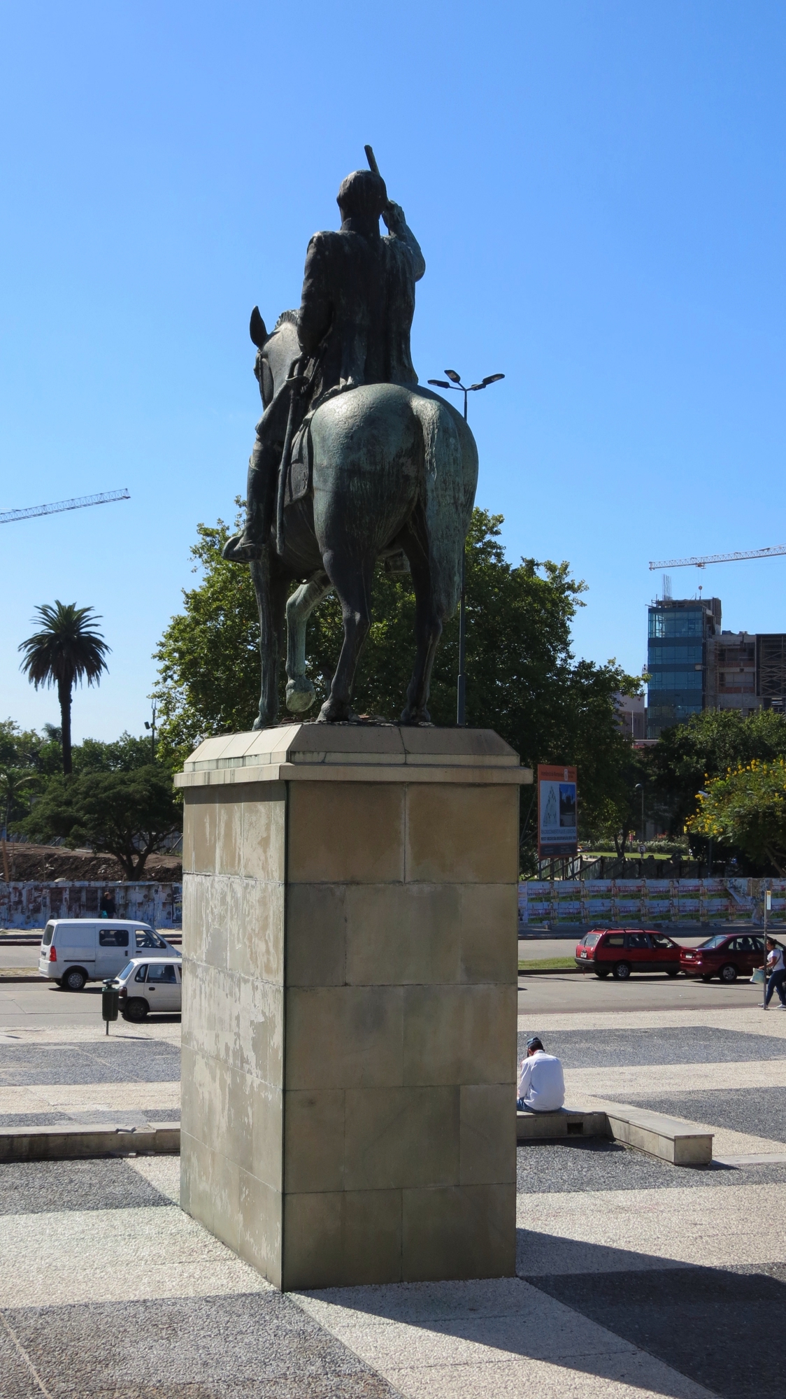 Equestrian statue of Fructuosa Rivera in Montevideo Uruguay