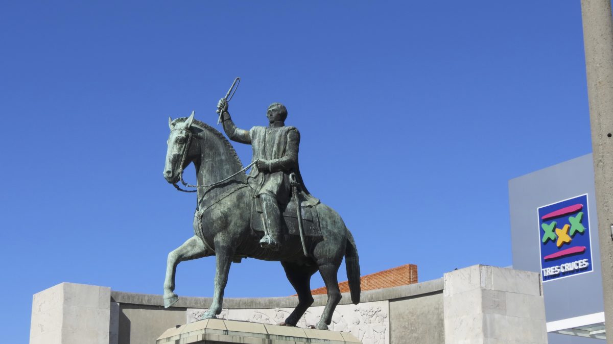 Equestrian statue of Fructuosa Rivera in Montevideo Uruguay