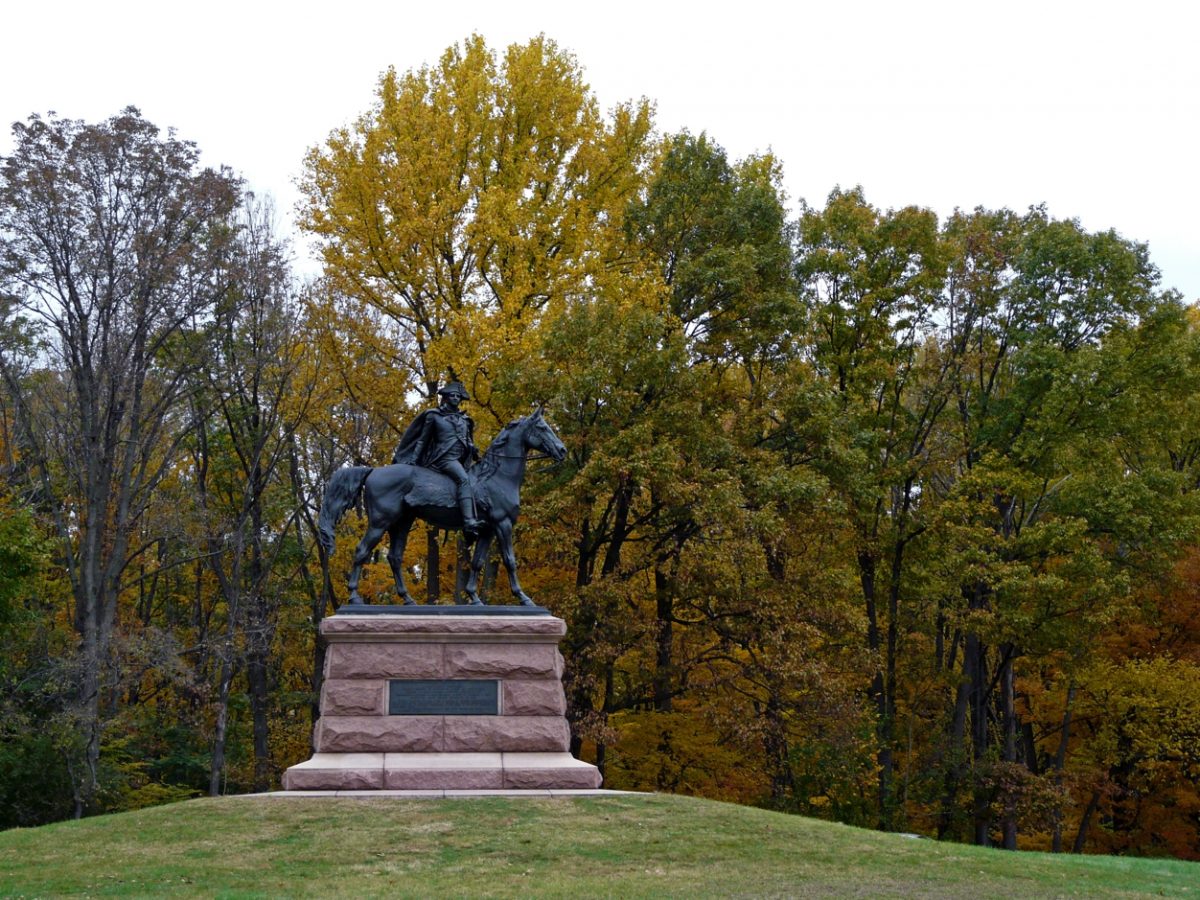 Equestrian statue of Anthony Wayne in PA Valley Forge US