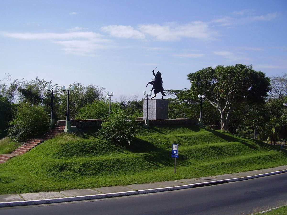 Equestrian statue of José Antonio Paez in Cocorote (Yaracuy) Venezuela