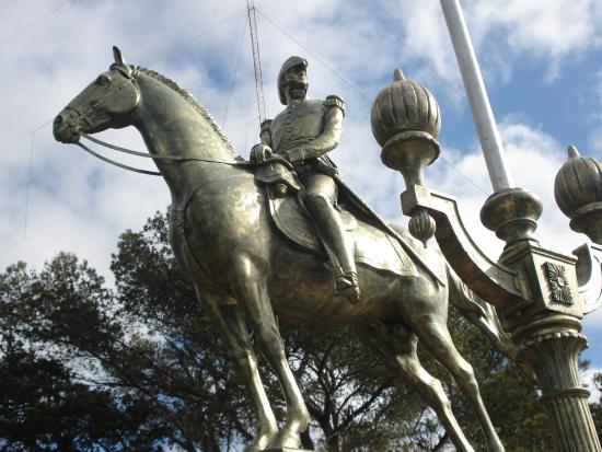 Equestrian statue of Martin Rodriguez in Tandil Argentina