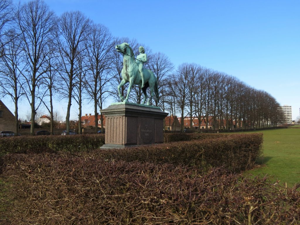 Equestrian statue of Young man on horseback in Copenhagen Denmark