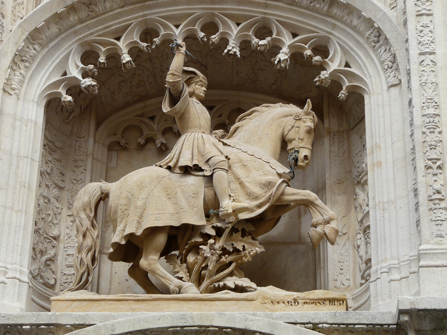 Equestrian statue of Antoine in Nancy France