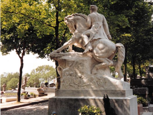 Equestrian statue of Andranik in Paris France