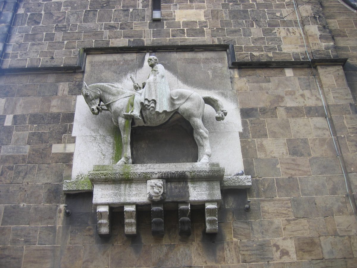 Equestrian statue of Helmuth von Moltke (der alte) in Bremen Germany
