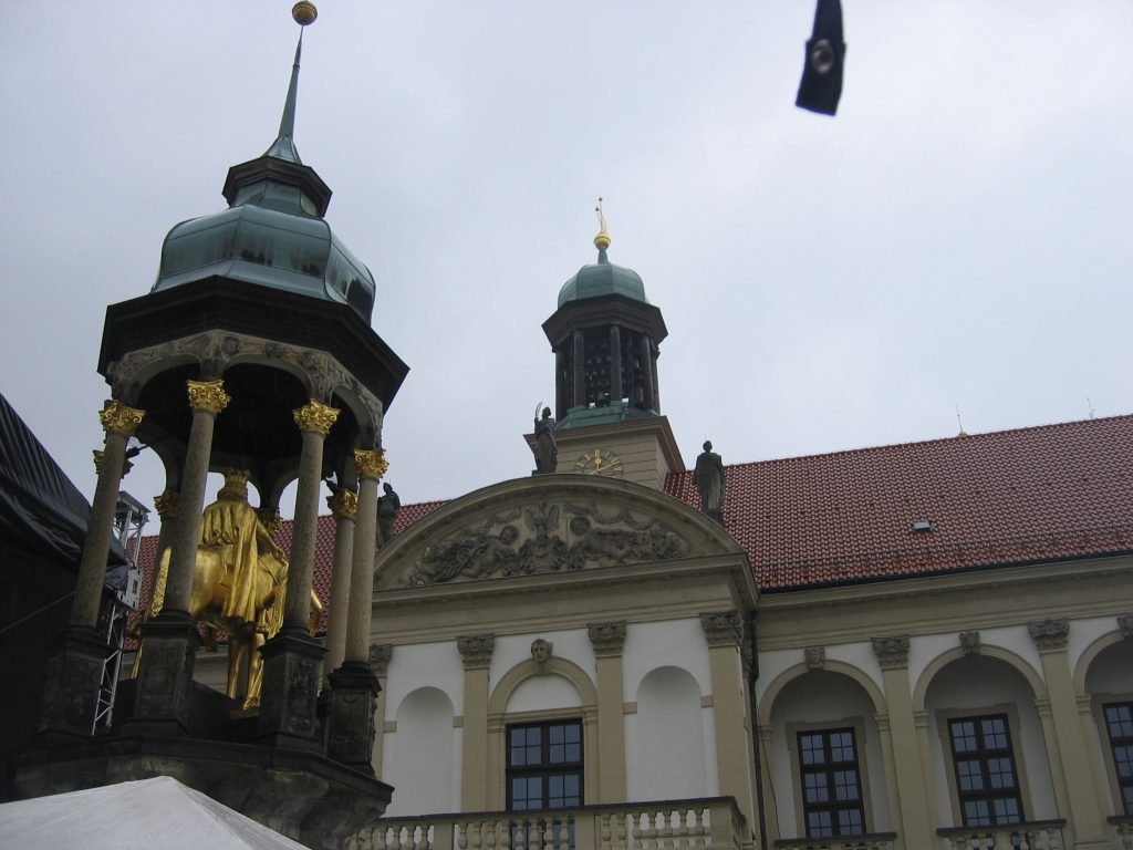 Equestrian statue of Magdeburger Reiter in Magdeburg Germany