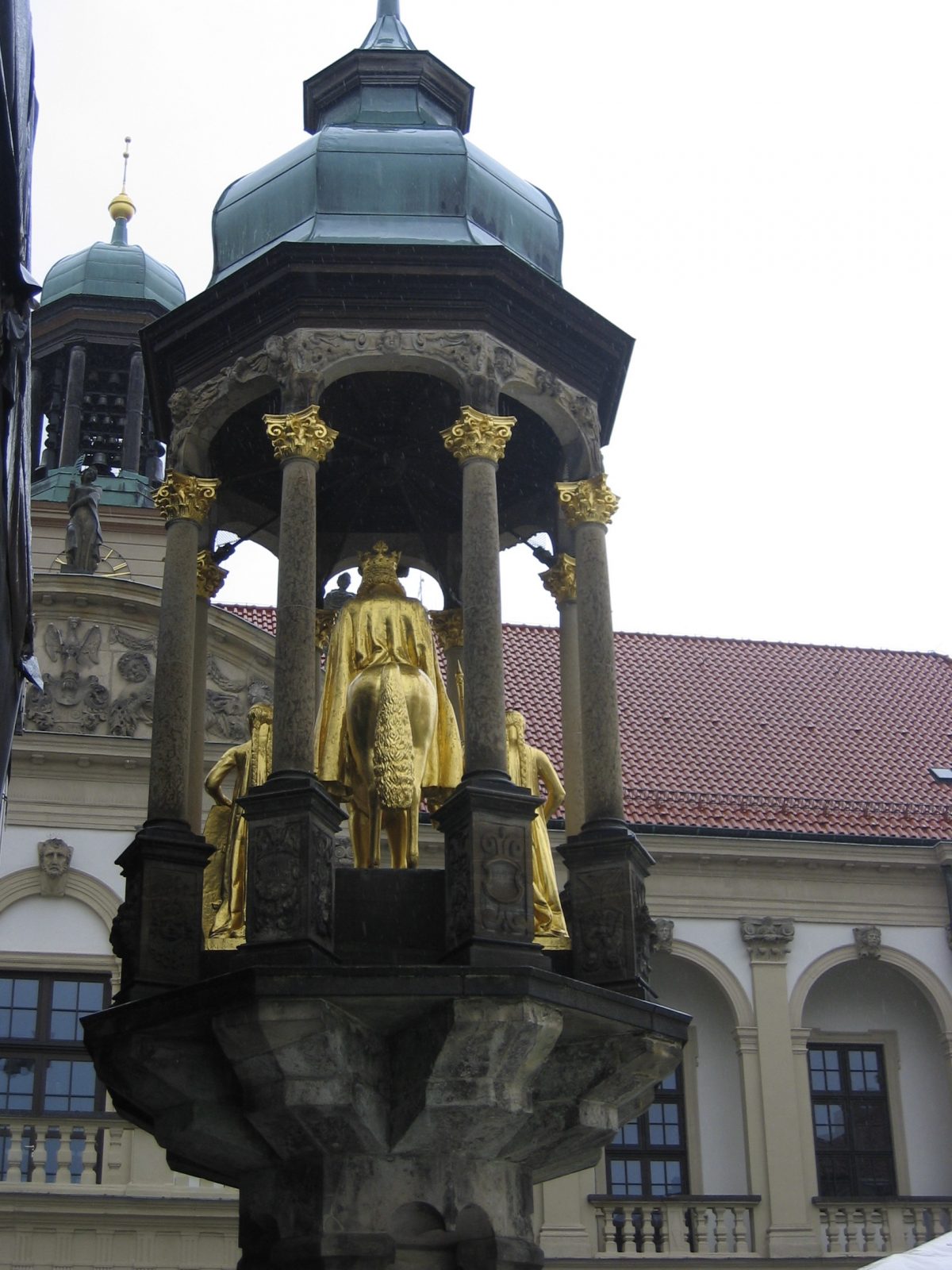 Equestrian statue of Magdeburger Reiter in Magdeburg Germany
