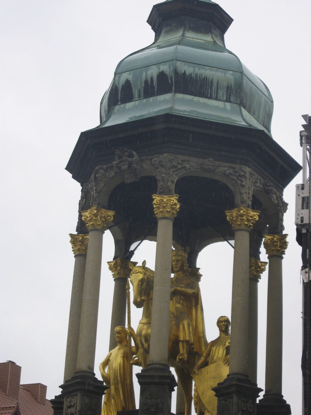 Equestrian statue of Magdeburger Reiter in Magdeburg Germany