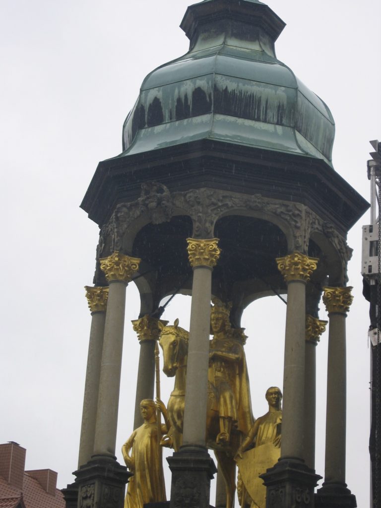 Equestrian statue of Magdeburger Reiter in Magdeburg Germany