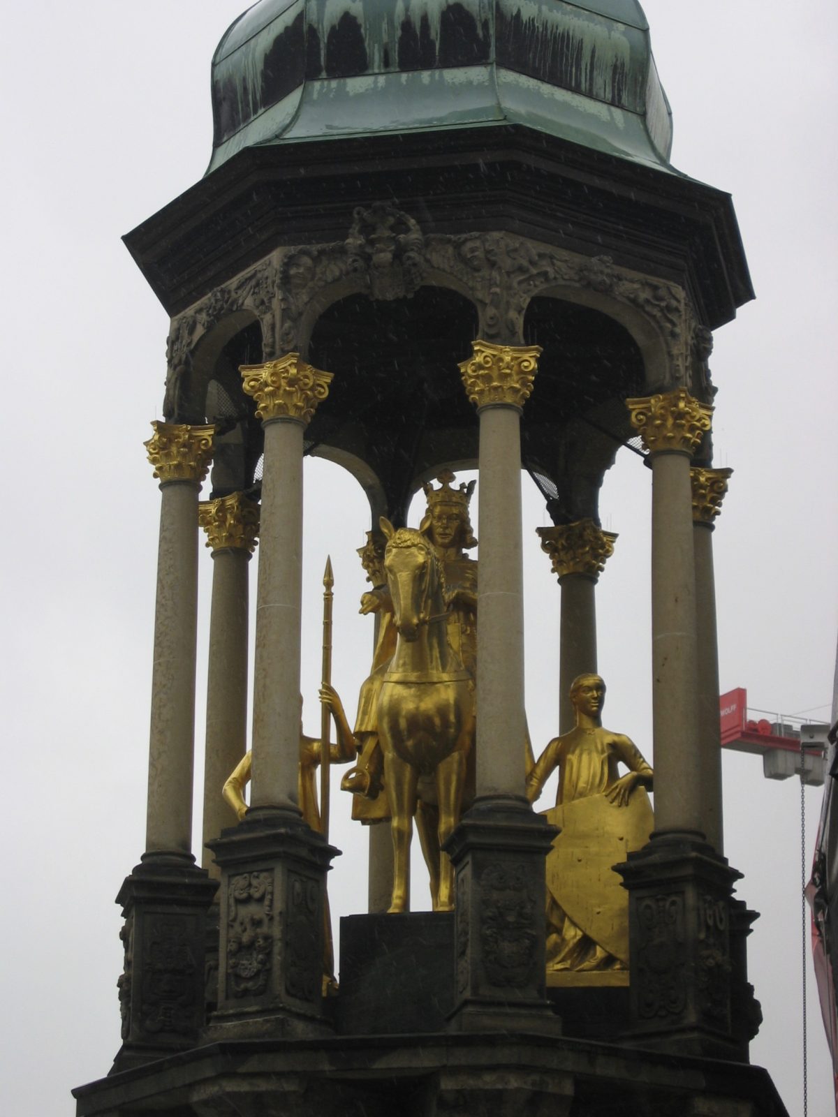 Equestrian statue of Magdeburger Reiter in Magdeburg Germany