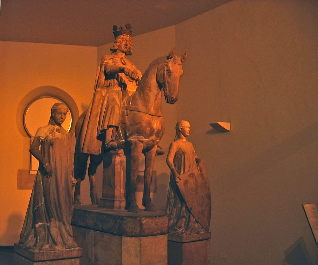 Equestrian statue of Magdeburger Reiter in Magdeburg Germany