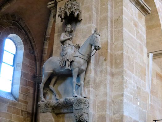 Equestrian statue of Bamberger Reiter in Bamberg Germany