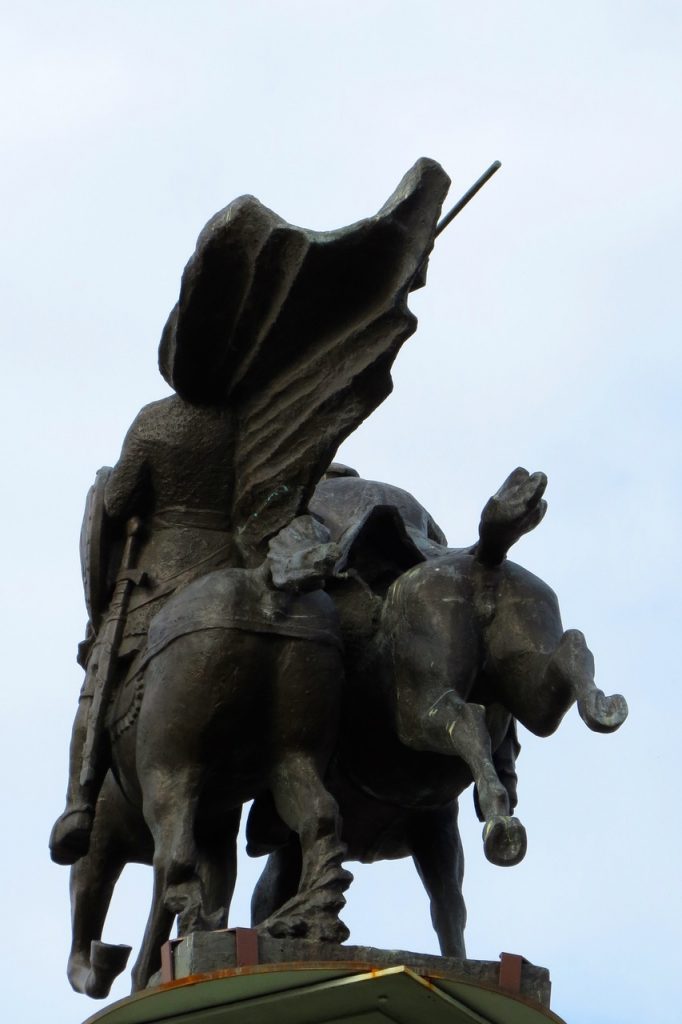 Equestrian statue of Polish cavalry monument Cavalry memorial in Warsaw ...