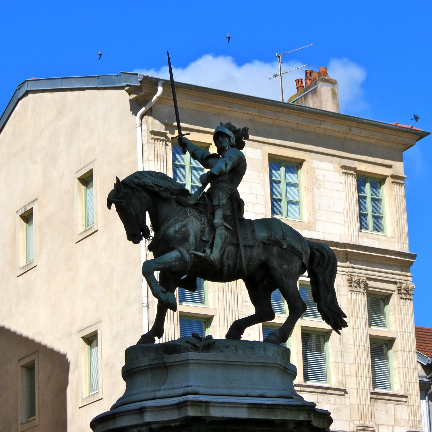 Equestrian statue of René II in Nancy France