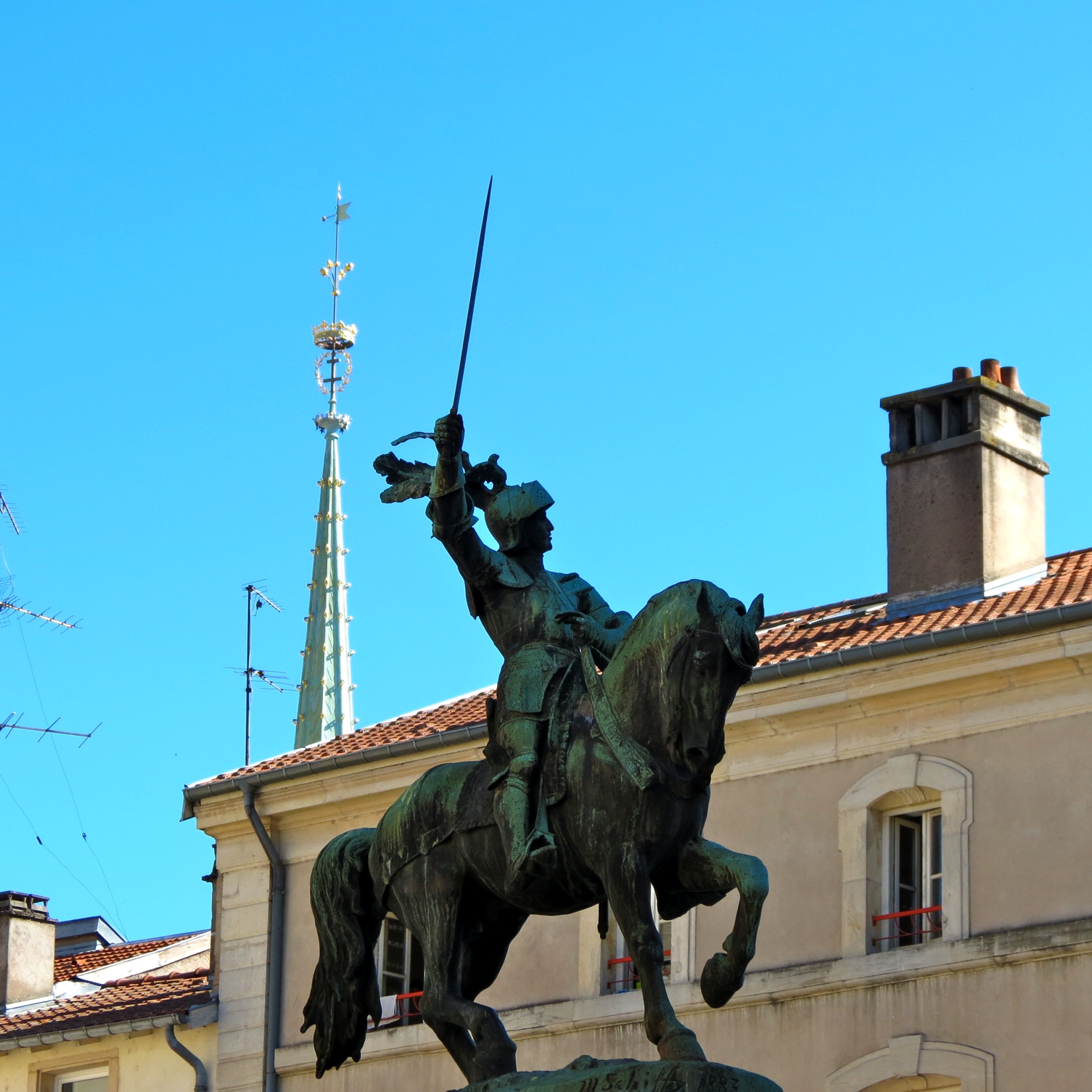 Equestrian statue of René II in Nancy France
