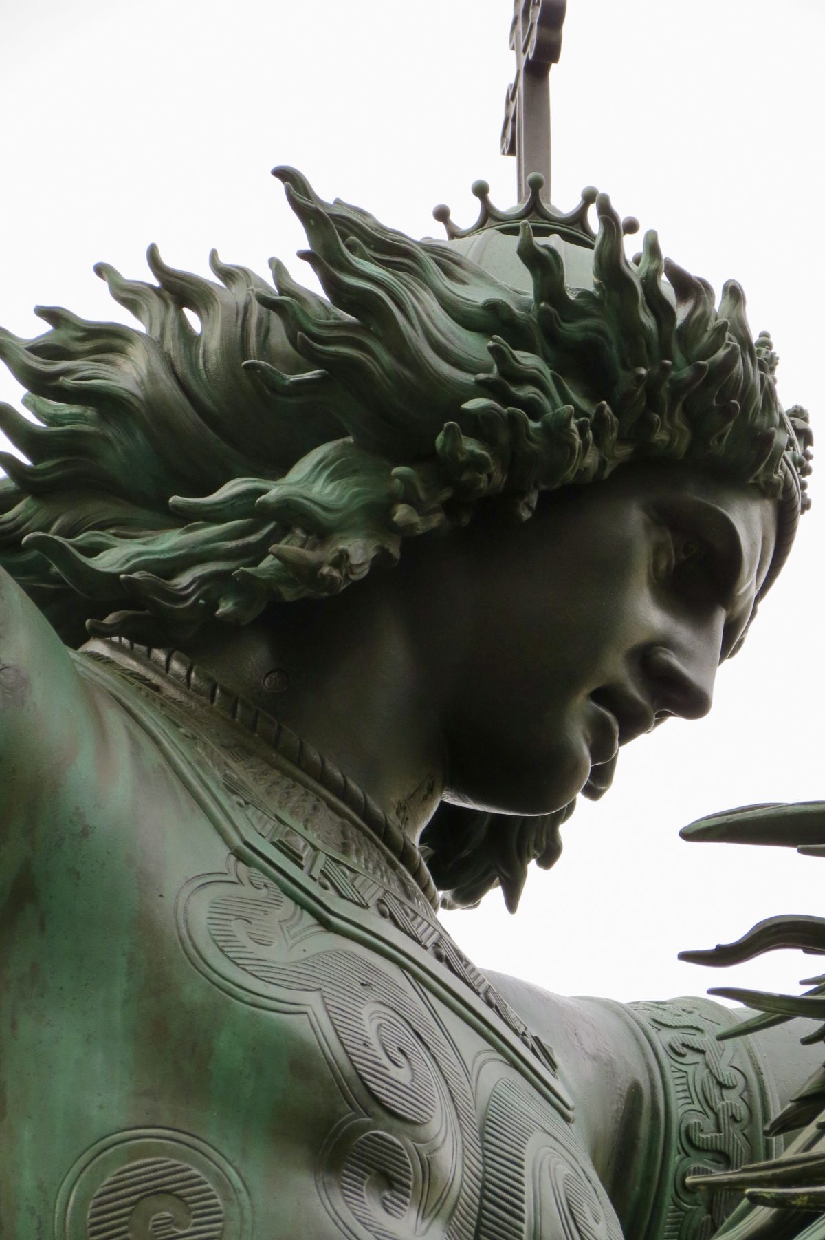 Equestrian statue of Saint George in Berlin Germany