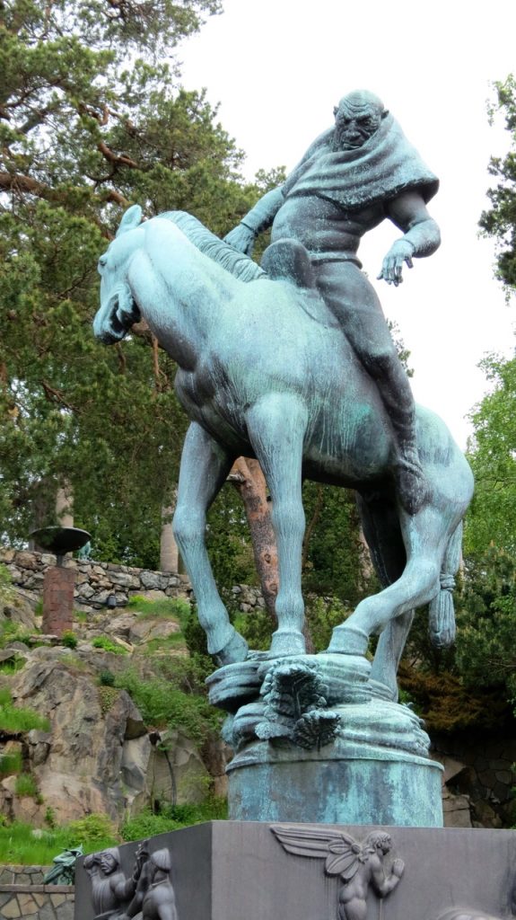 Equestrian statue of Folke Filbyter in Linköping Ostergötland Sweden
