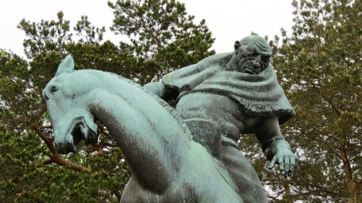 Equestrian statue of Folke Filbyter in Linköping Ostergötland Sweden