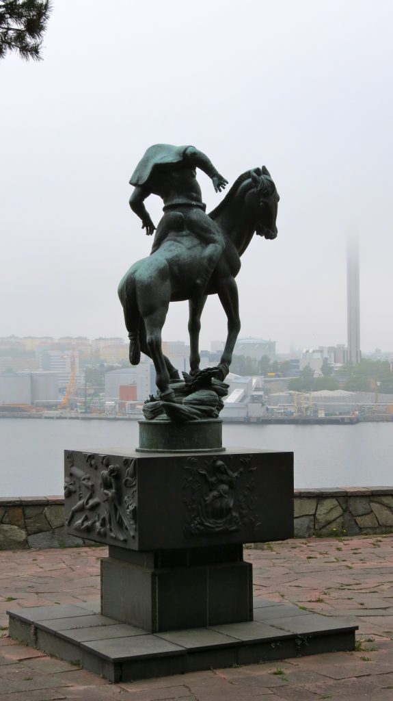 Equestrian statue of Folke Filbyter in Linköping Ostergötland Sweden