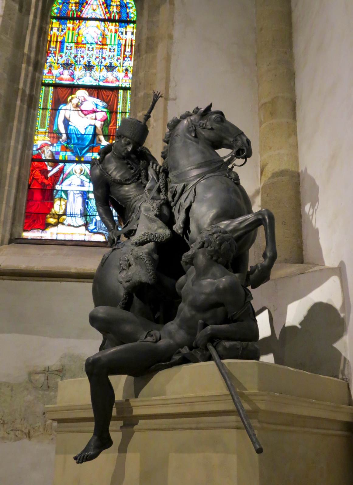 Equestrian statue of Saint Martin in Bratislava Slovakia