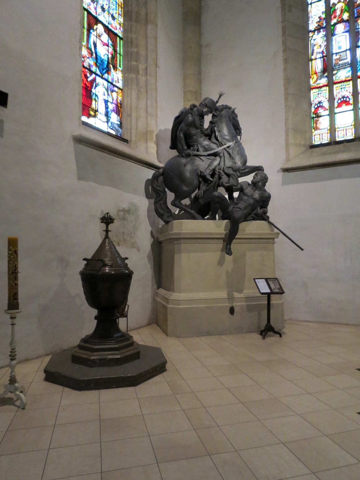 Equestrian statue of Saint Martin in Bratislava Slovakia