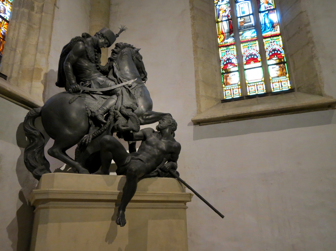 Equestrian statue of Saint Martin in Bratislava Slovakia