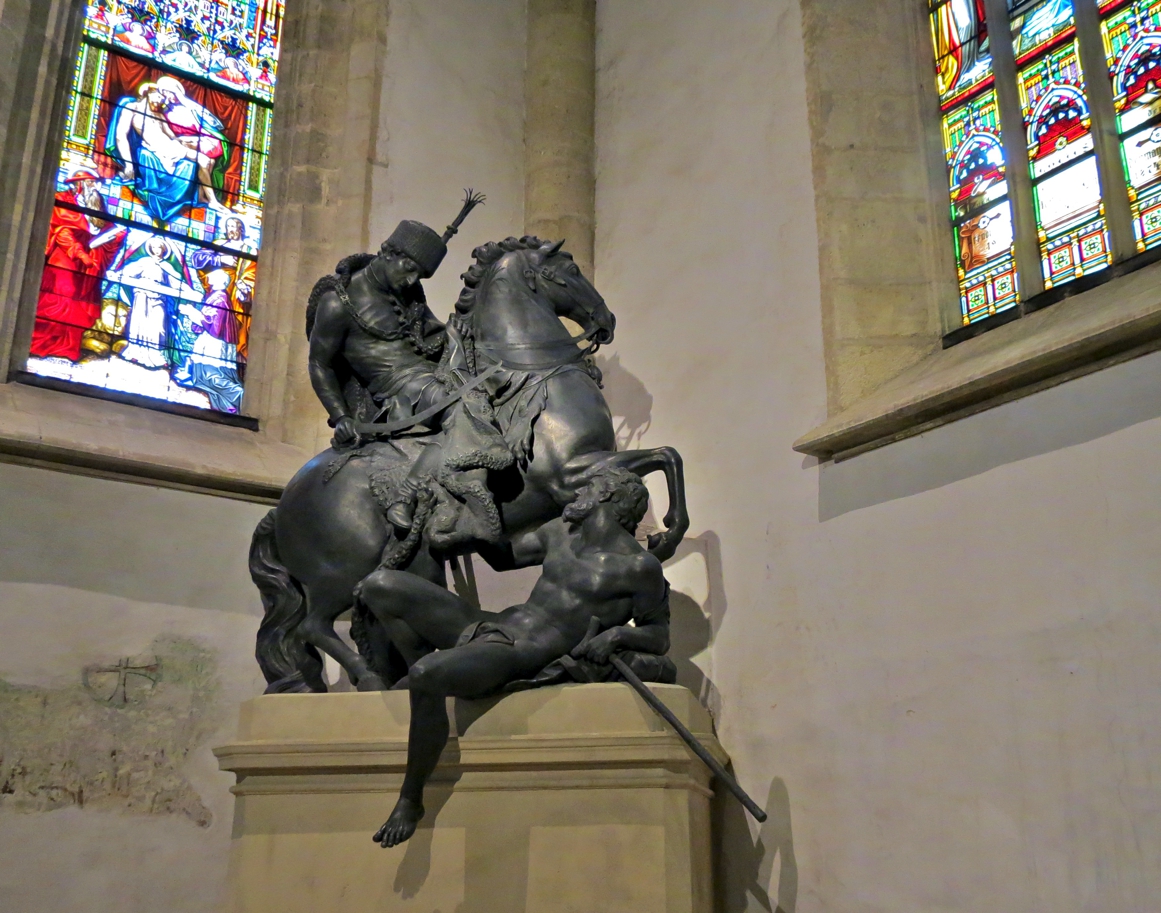 Equestrian statue of Saint Martin in Bratislava Slovakia