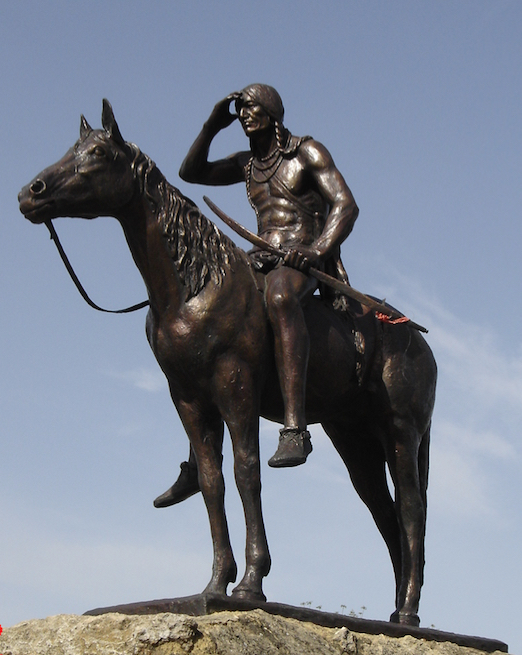 Equestrian statue of The Scout in MO Kansas City US