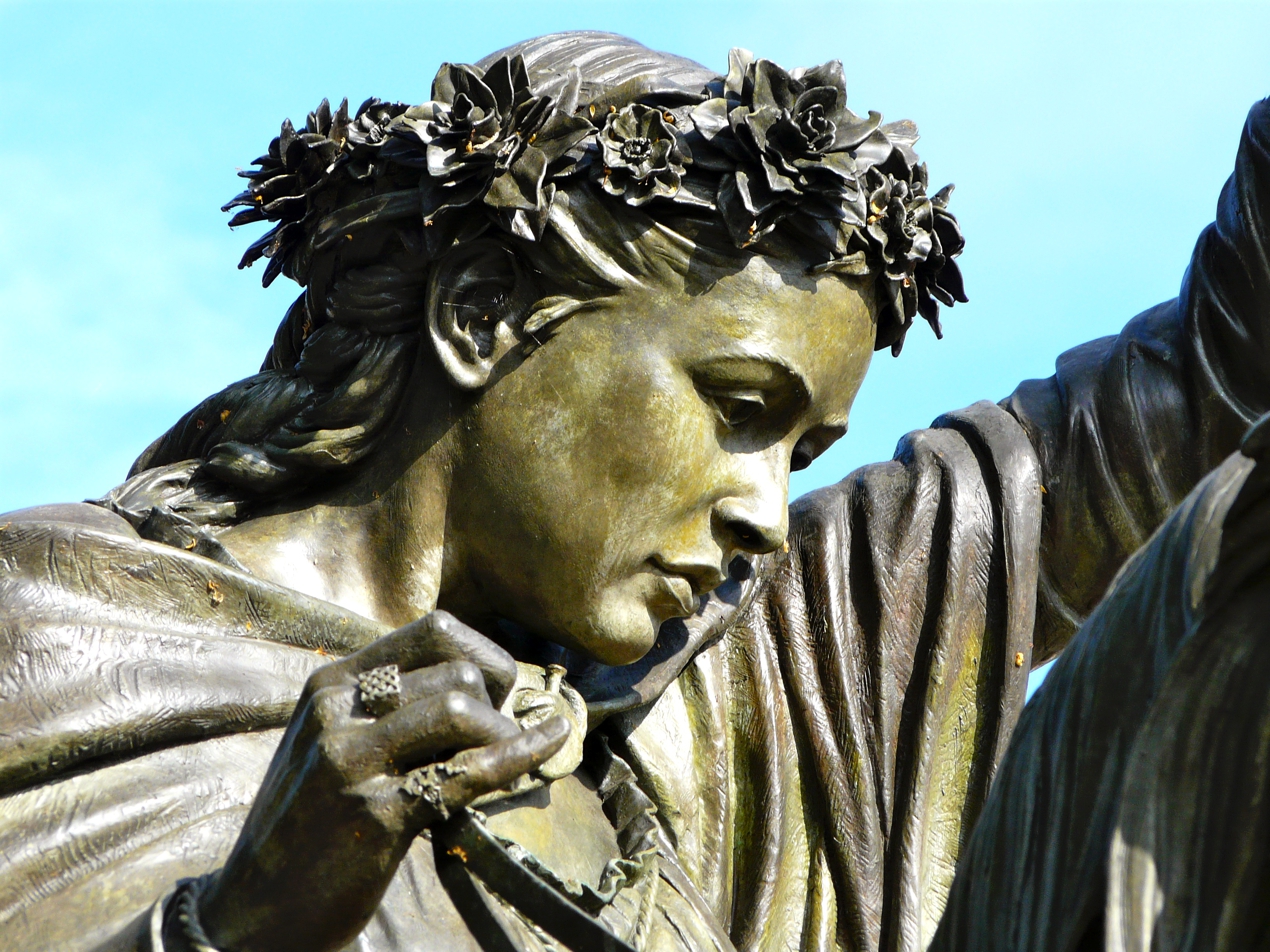 Equestrian statue of Fine Lady in Banbury UK
