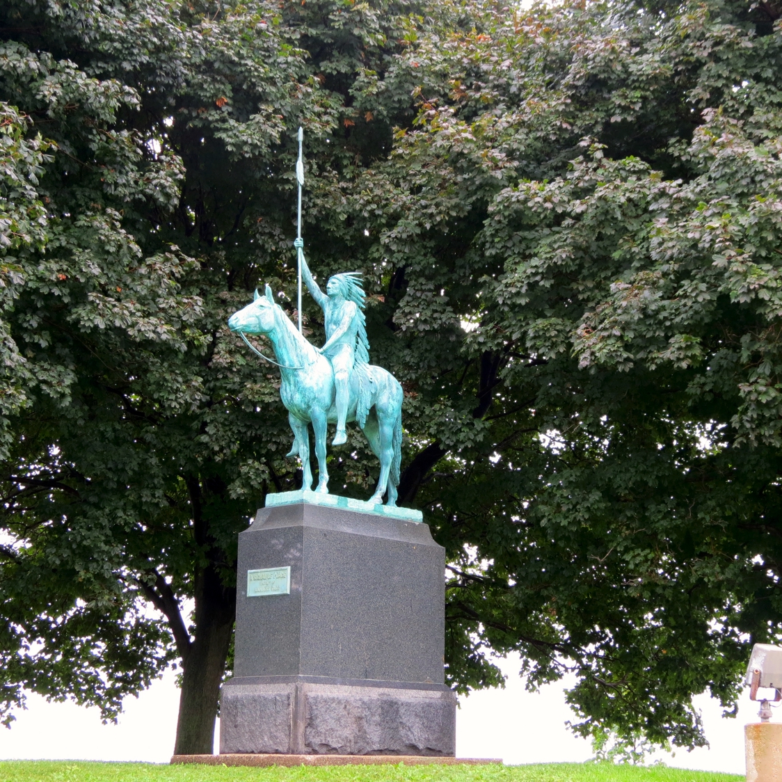 Equestrian statue of Signal of peace in IL Chicago US