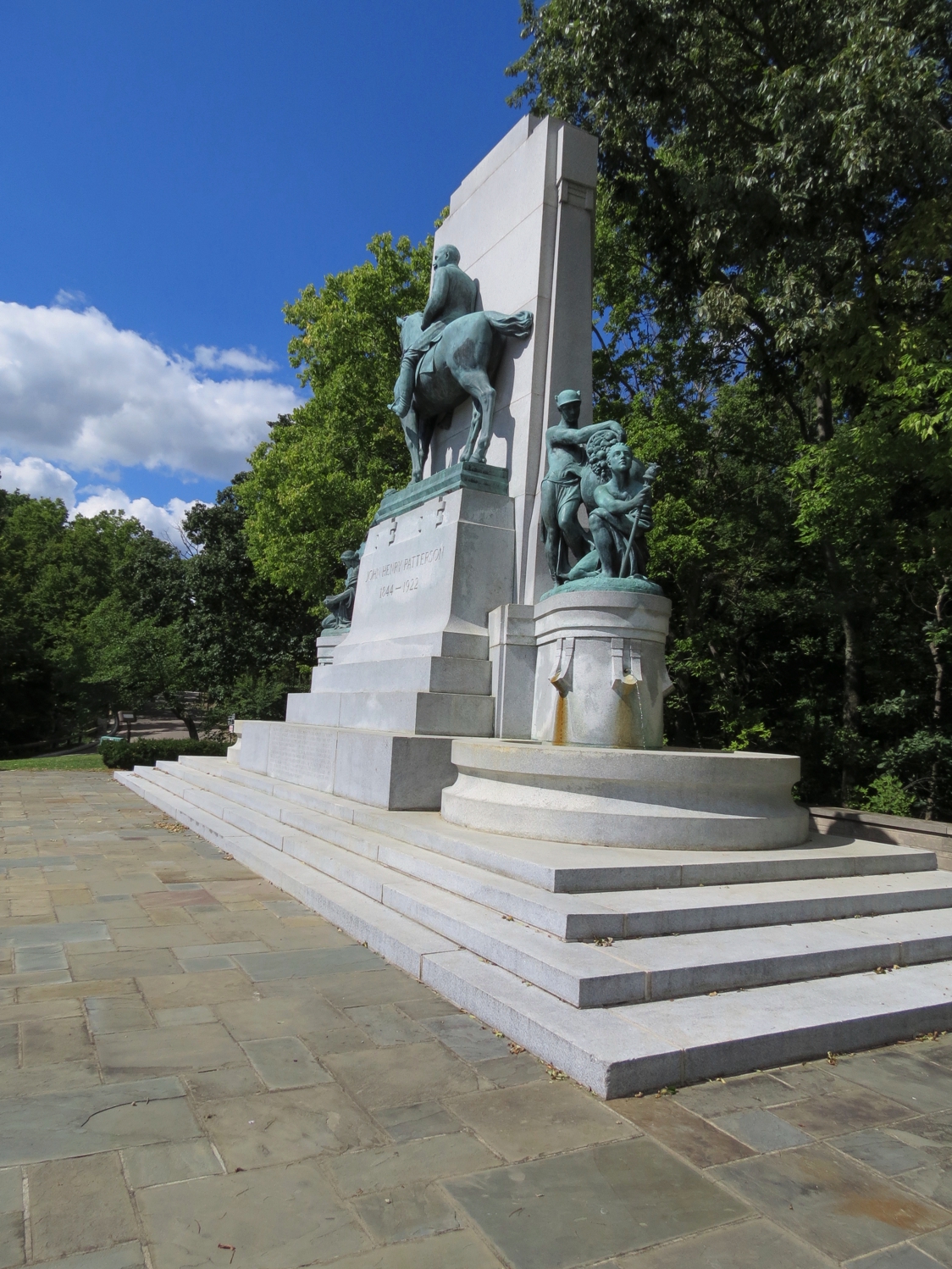 Equestrian statue of John Henry Patterson in OH Dayton US