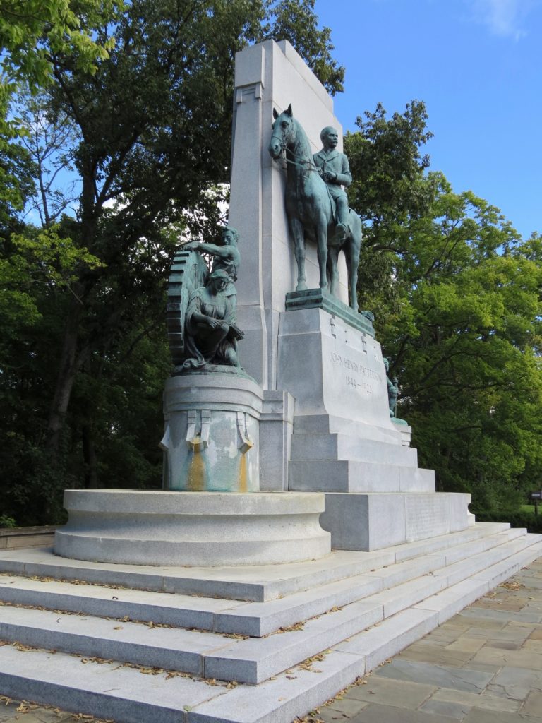 Equestrian statue of John Henry Patterson in OH Dayton US