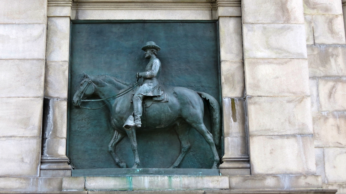 Equestrian statue of Ulysses S. Grant in NY New York City US