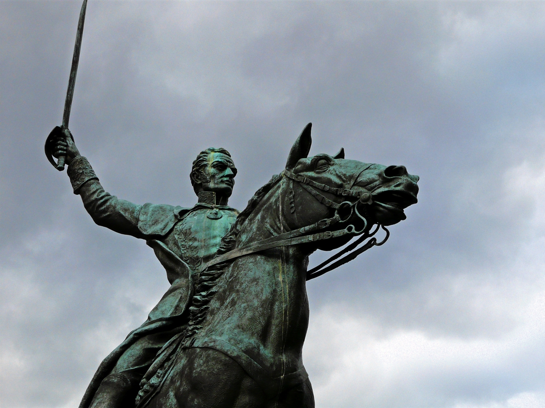 Equestrian statue of Simon Bolivar in Washington D.C. US
