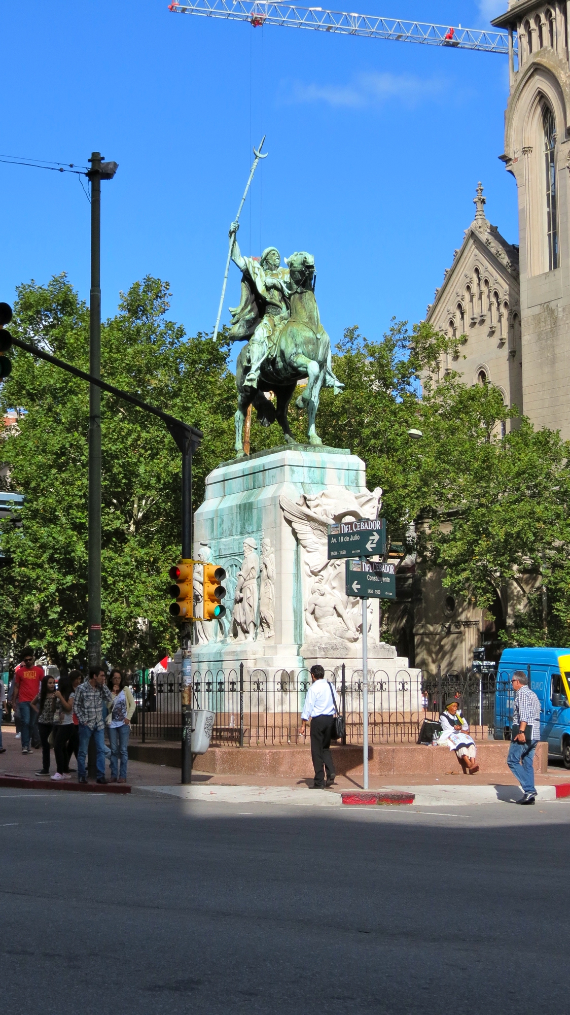Equestrian statue of Gaucho in Montevideo Uruguay